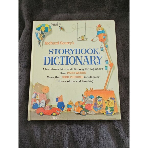 Toys | Vintage Richard Scarrys Storybook Dictionary Hard Cover 1966 ...